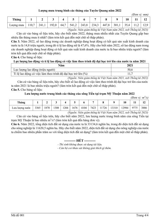 [NINH BÌNH] ĐỀ KHẢO SÁT ĐÁNH GIÁ CHẤT LƯỢNG LỚP 12 LẦN 1 MÔN ĐỊA LÍ - ĐỊA LÍ THẦY TÙNG
